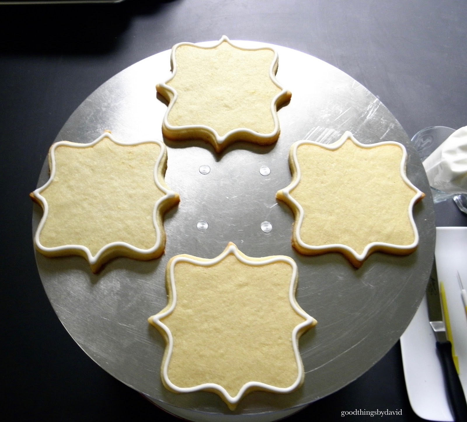 Elegant Monogram Sugar Cookies