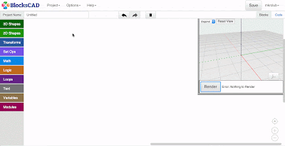 Maker Club: BlocksCAD 101 - Making 3D Models with Code Blocks