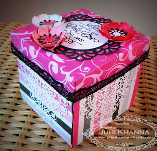Juhi's Handmade Cards: I made an exploding box