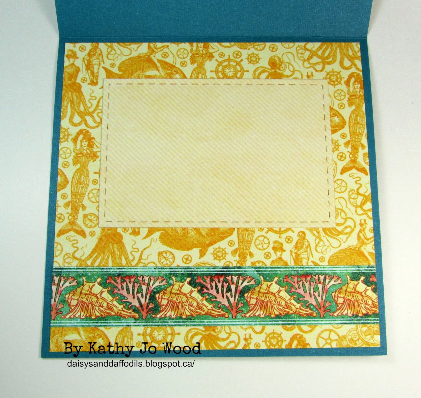 I'm a Little Teapot...: Graphic 45 Under the Sea mermaid card