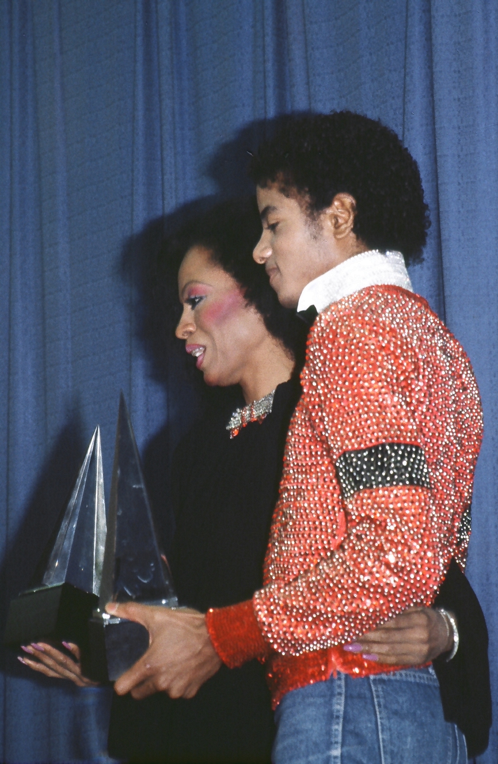 Michael Jackson Attending The 8th American Music Awards 1981