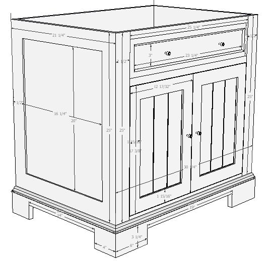 Bathroom Vanity Cabinets Plans PDF Woodworking
