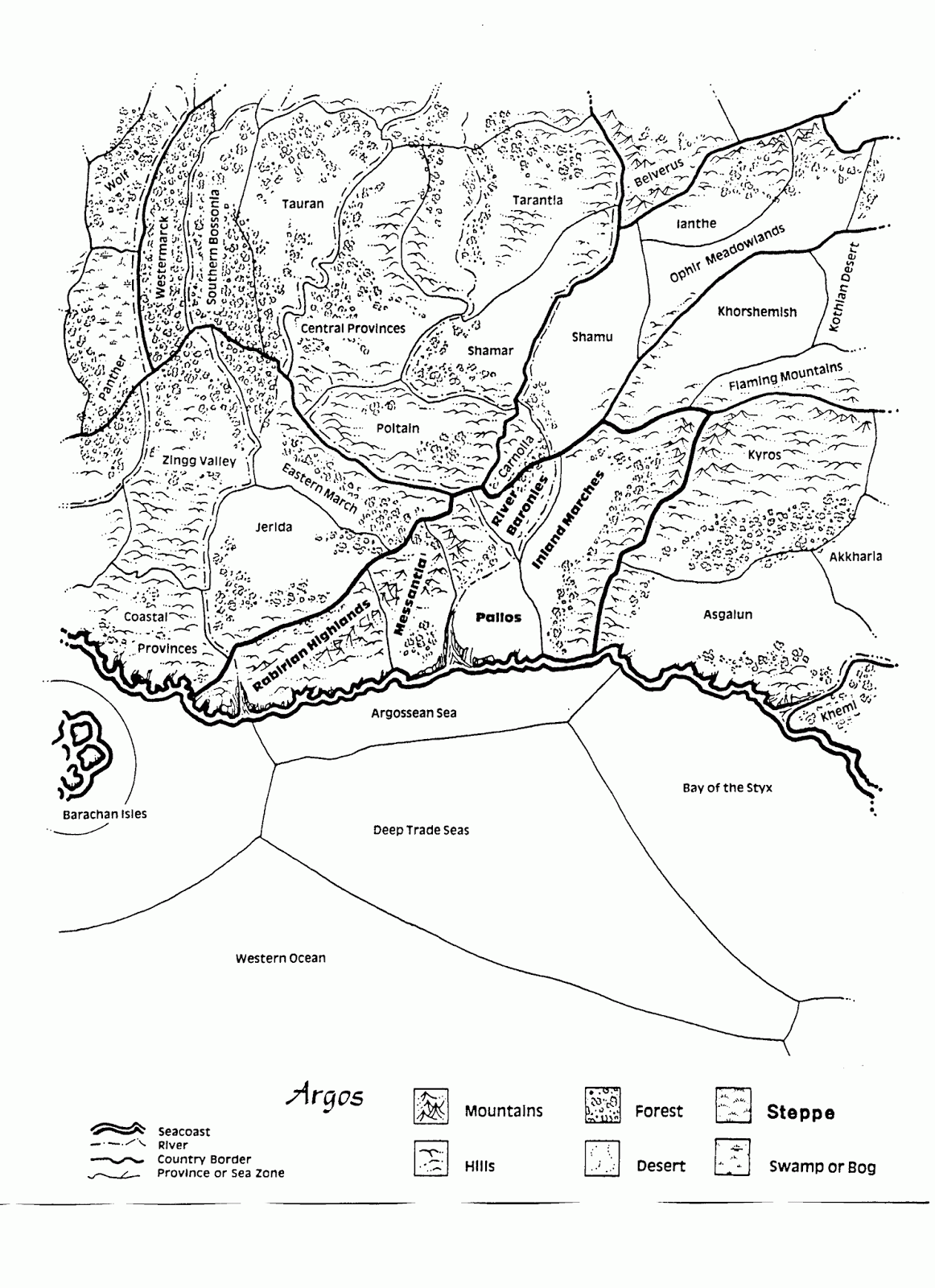 Mapas dos Reinos da Era Hiboriana de Conan - Fox Press™