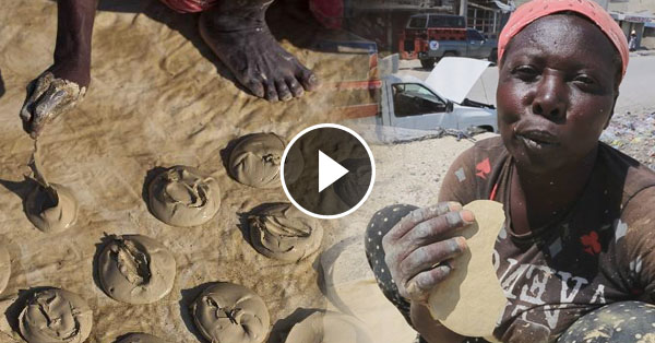 Poor people in Haiti eats dirty mud cookie to survive | Social News Portal