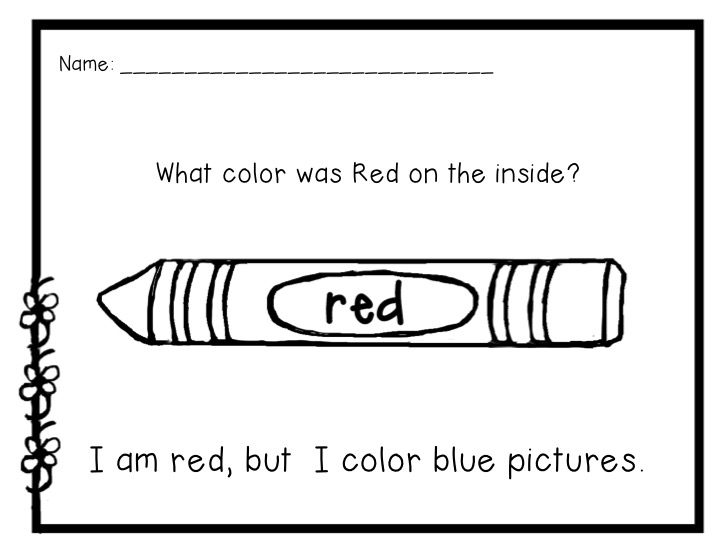 MrsQuimbyReads | Teaching Resources: Red, A Crayon's Story