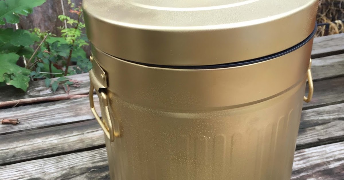 Christy Robbins: Gold Trash Can