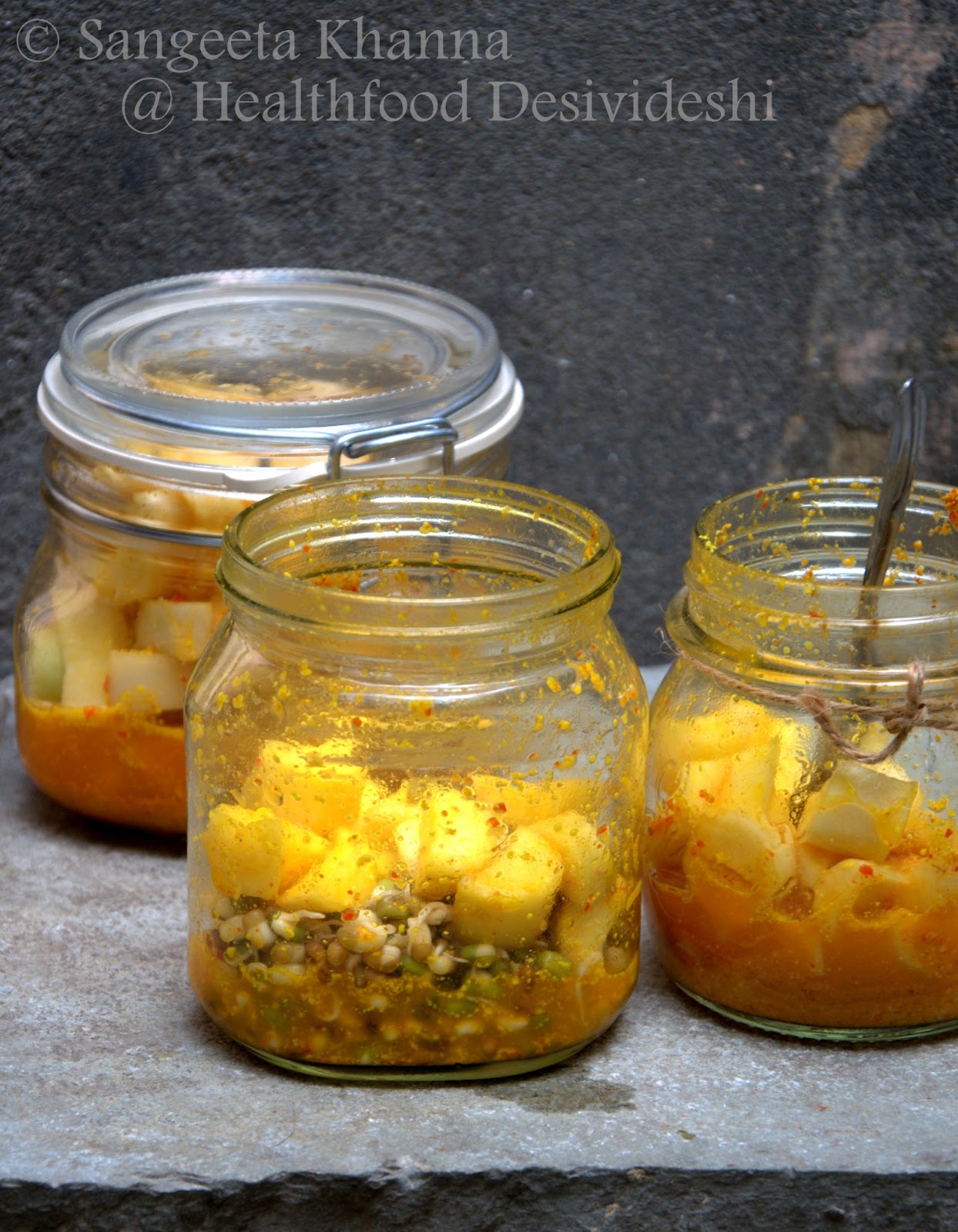 fermented foods | white radish pickle or mooli ka achar .....
