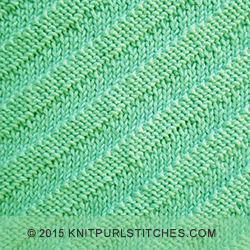 Knit - Purl stitches: diagonal