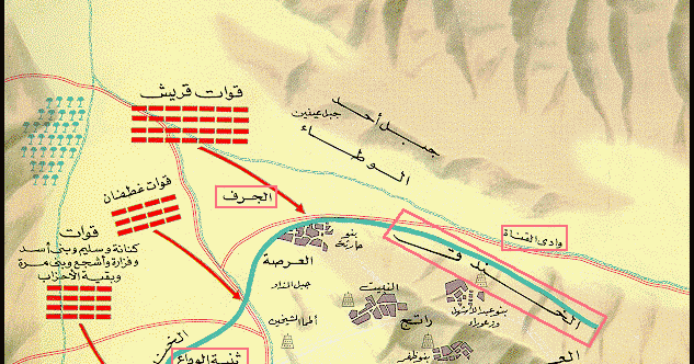 Battle of Ahzaab/Khandaq Maps - غزوة خندق/احزاب | Tasheel Tadrees