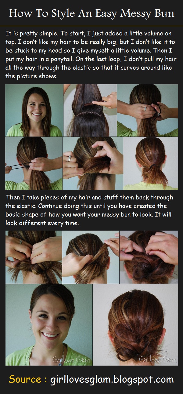 How To Style An Easy Messy Bun | Pinterest Tutorials