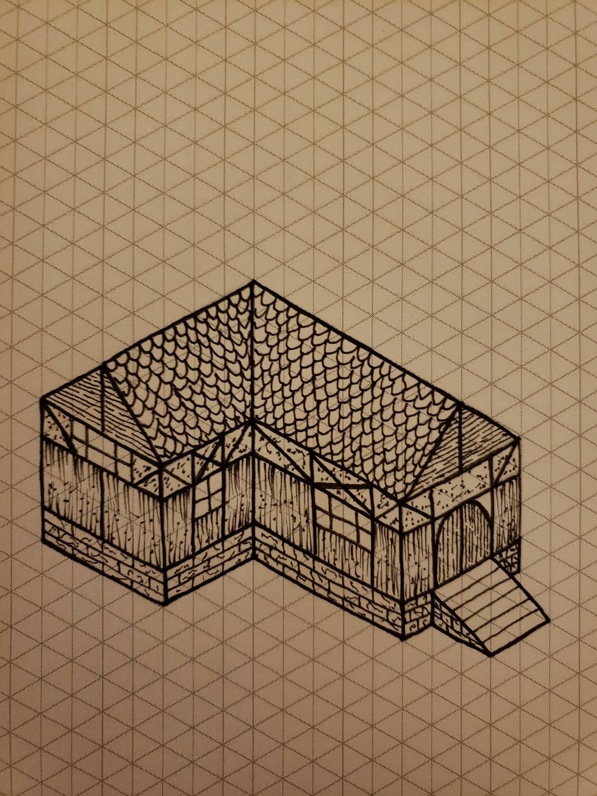How to Draw an Isometric Village