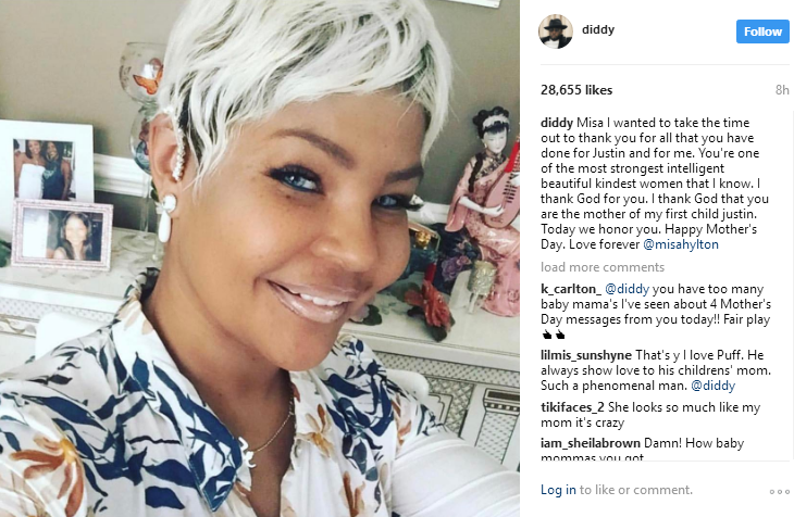 Happy Mother's day: Rapper, Diddy celebrates his mum and babymamas with ...