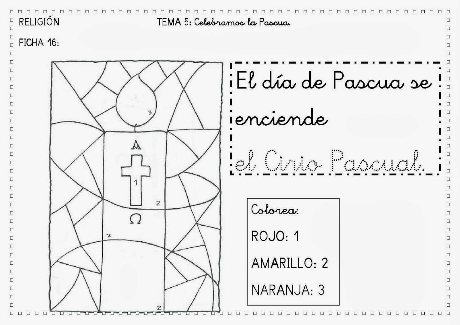 RELIGICANDO EN EL COLE: TEMA 5: Celebramos la Pascua.
