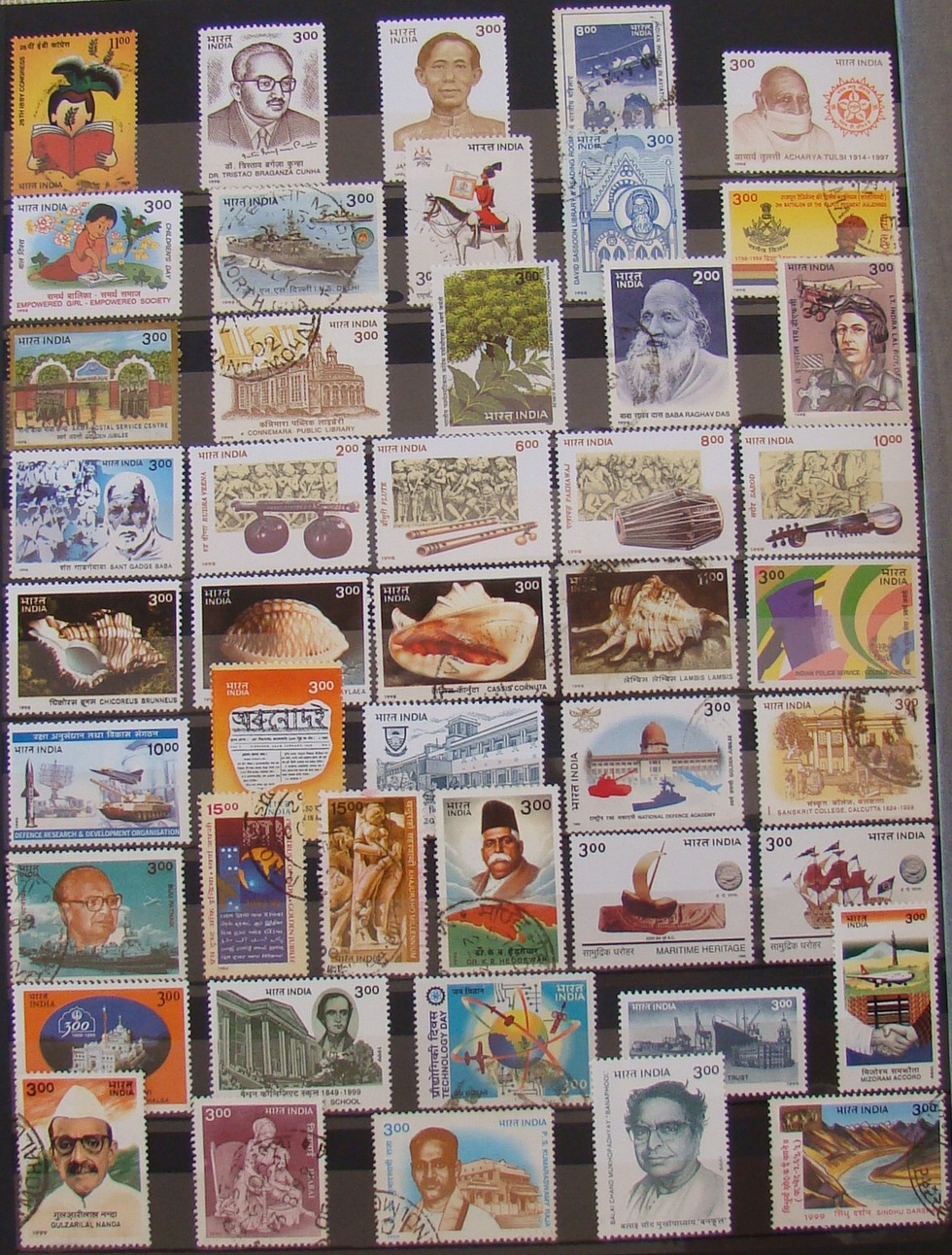 My Postage Stamps Collection: India 1995-2000