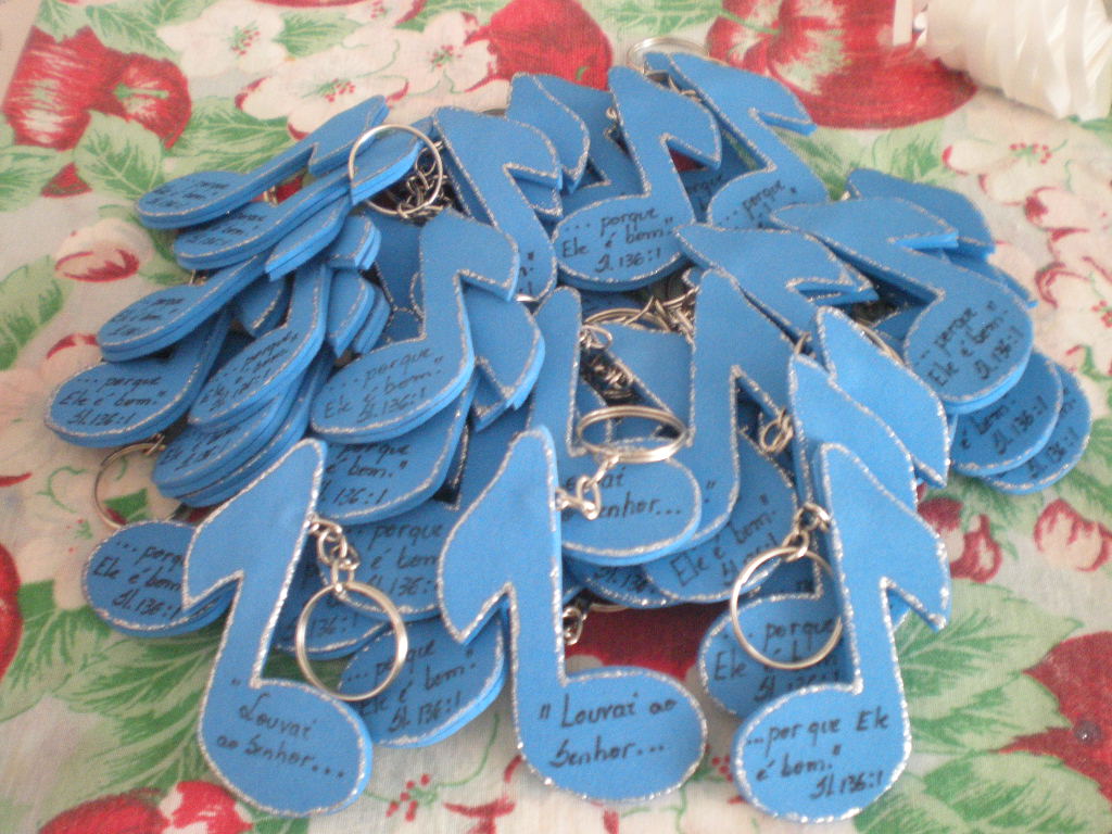 Marisa E.V.A: Chaveiro Nota Musical