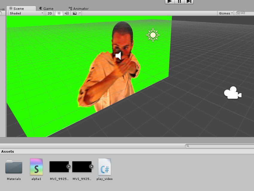 Nerd Club: Playing video with alpha transparency in Unity 5 using a custom shader