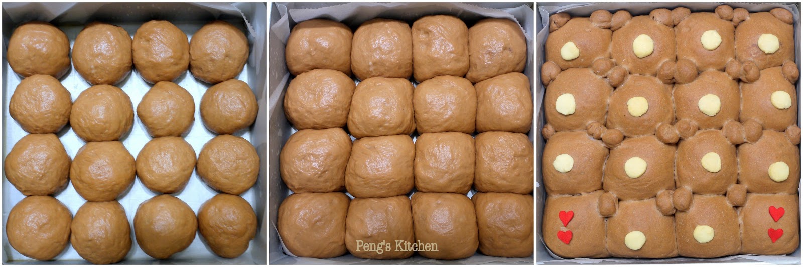 Peng's Kitchen: Chocolate Teddy Bear Pull-Apart Bread