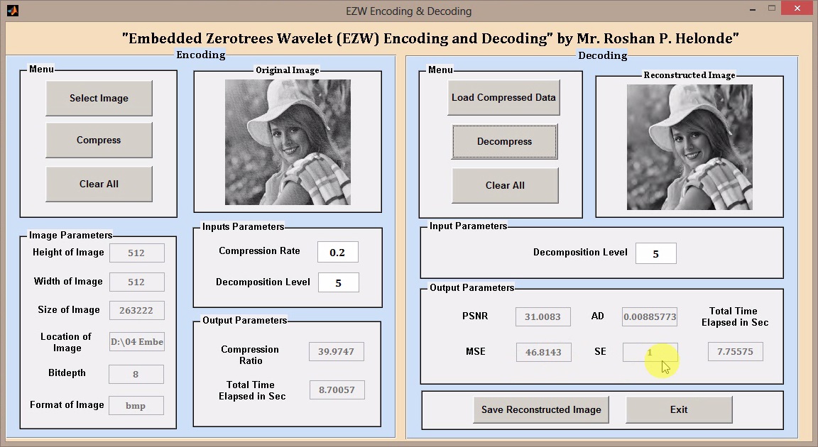 Matlab Project Image Compression Using Embedded Zero Tree EZW Wavelet ... Matlab Project Image Compression Using Embedded Zero Tree EZW Wavelet ...