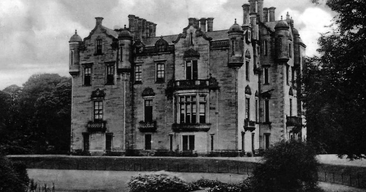 Tour Scotland: Old Photograph Dunlop House Scotland