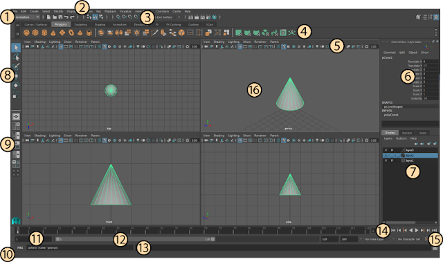 AUTODESK MAYA Interface overview ~ Business Software