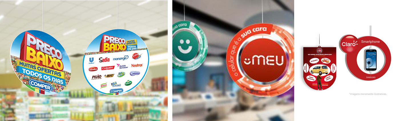 Móbiles Bandeirolas para PDV | Comunicação Visual Barueri - São Paulo ...