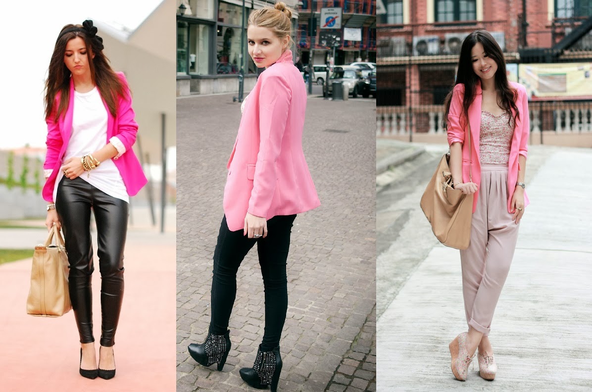 Dicas da Noemi: Blazer Rosa: Look e inspiração