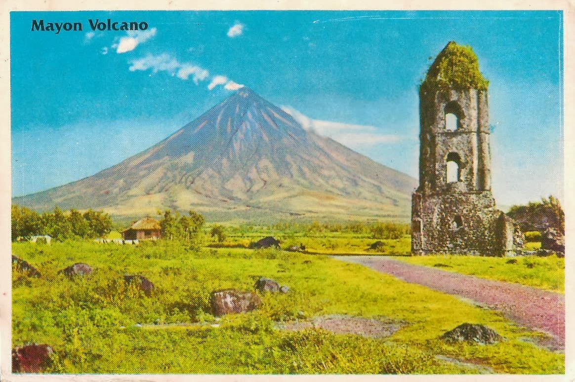 More POSTCARDS & STAMPS: PHILIPPINES - Mayon Volcano in Albay