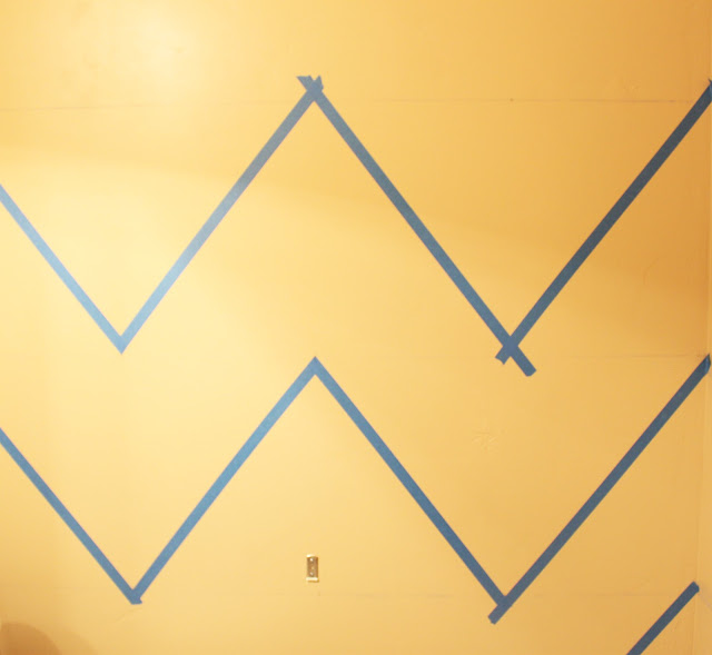 {DIY Chevron Bathroom/Wall} - Dani Marie Blog