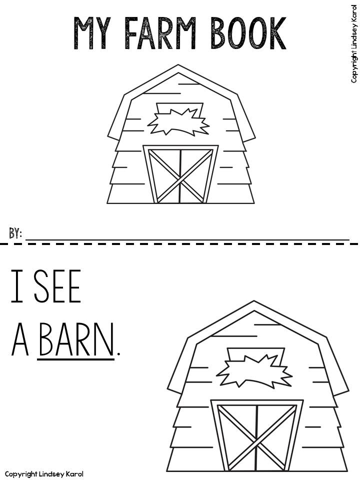 My Farm Book: Emergent Reader Freebie | Speechie Freebies | Bloglovin’