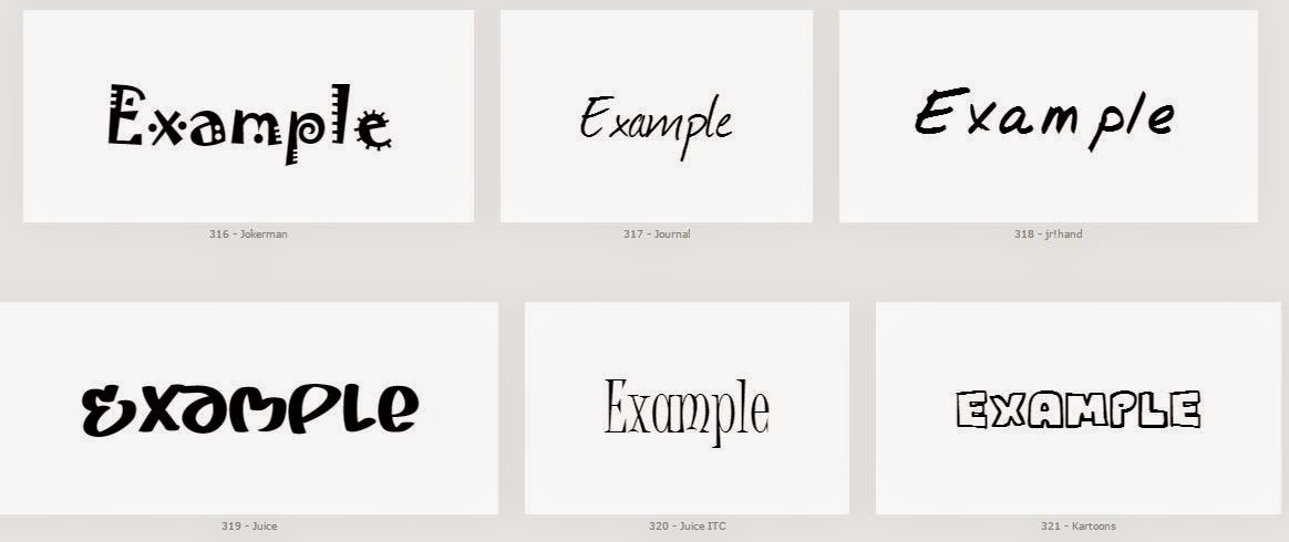 Font Options ~ Lundt Lettering and Design