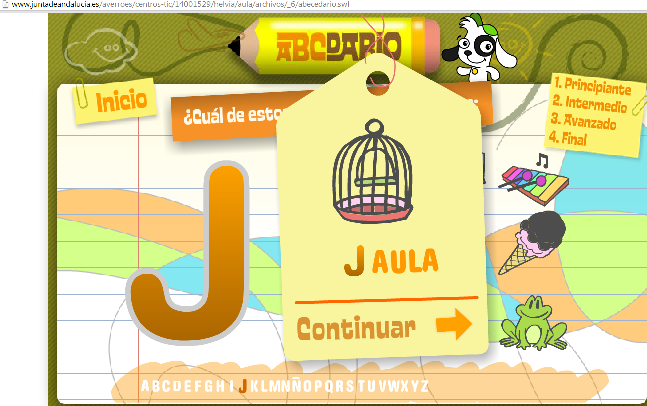 EDUCACIÓN INFANTIL Colegio GRISERAS: JUEGO DE LETRAS