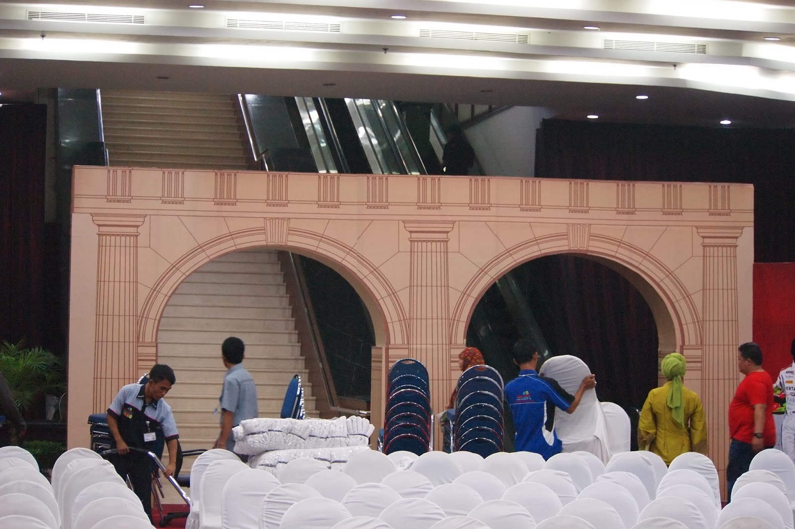 Backdrop stage at Pertamina Building