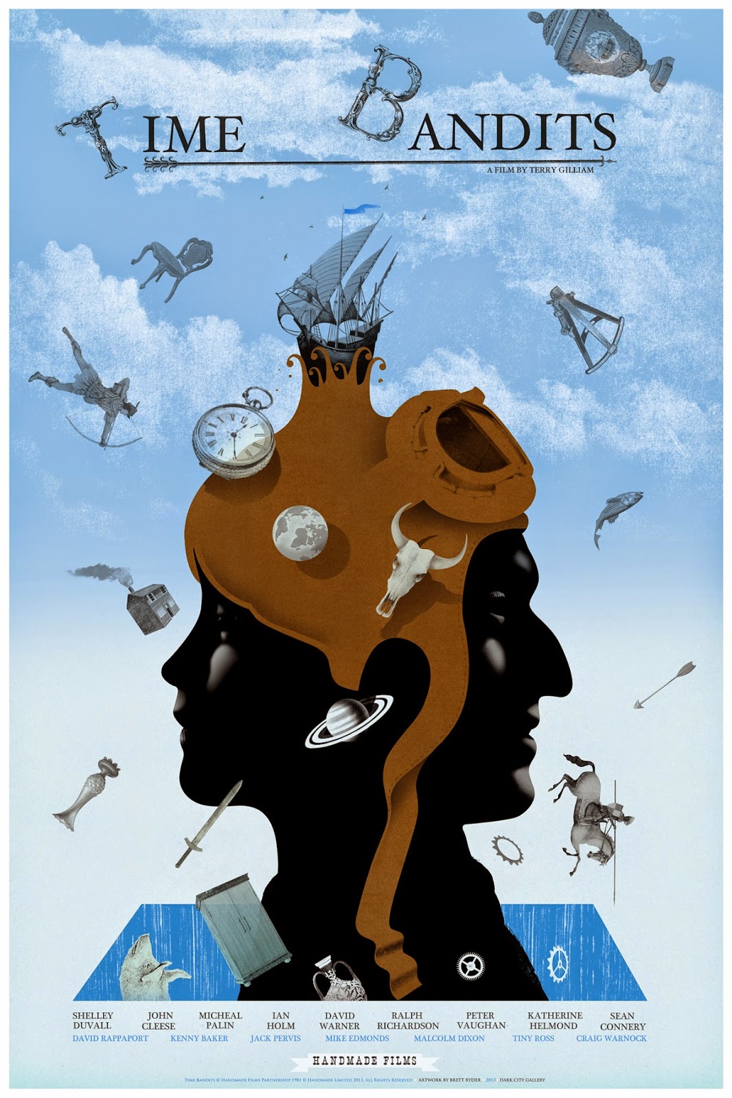 INSIDE THE ROCK POSTER FRAME BLOG: Time Bandits Posters by Brett Ryder