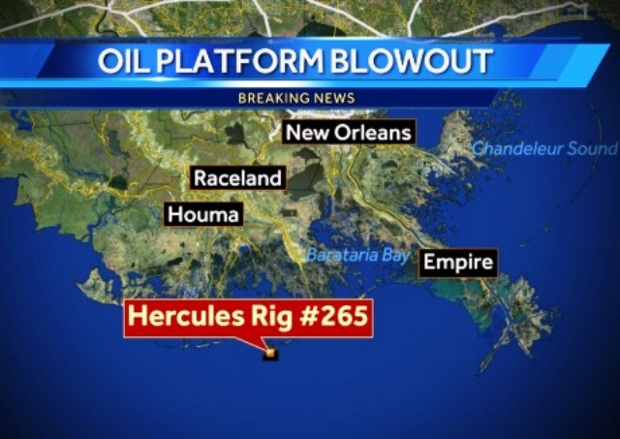 Golfo del Messico: scoppio di piattaforma Ercole - No all'Italia ...