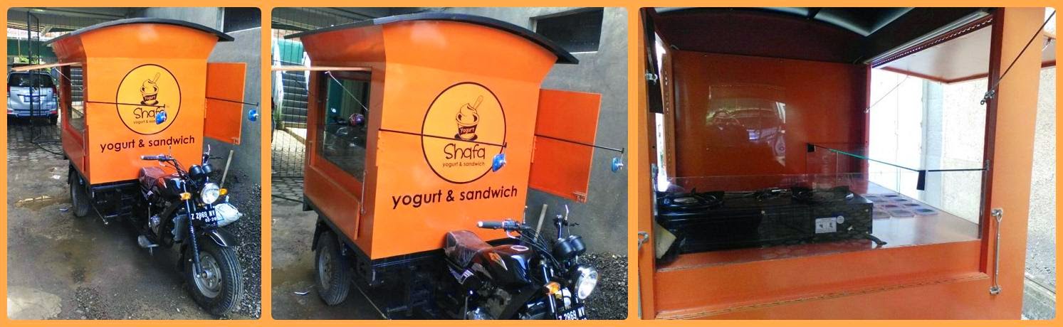 Rombong dan Gerobak Motor Roda Tiga | Gerobak Unik Bandung