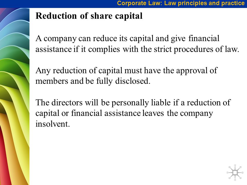 COMMENTS ON INDIAN COMPANY LAW: Reduction of Share Capital – An ...