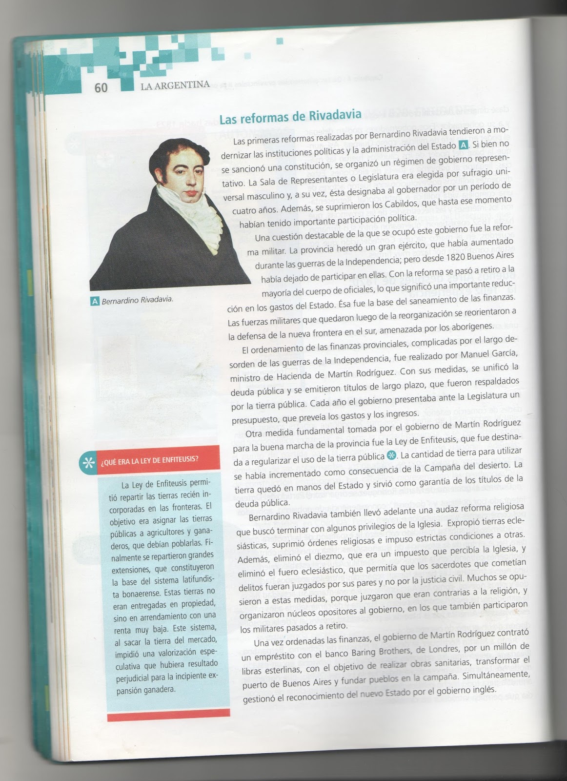 Material de Historia: Las reformas de Rivadavia