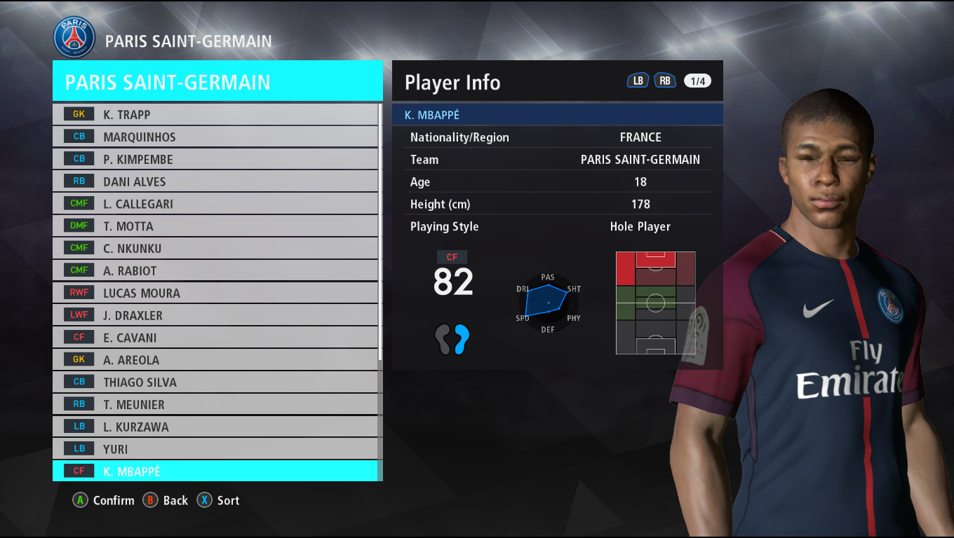 pes-modif: PES 2018 Player Stats For PES 2017 (PTE 6.1) v1.1 by Fast Eagle