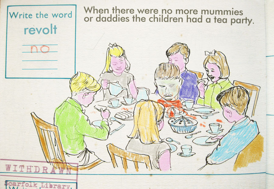 Scarfolk Council: The "Infant Liberation Front" Colouring Book