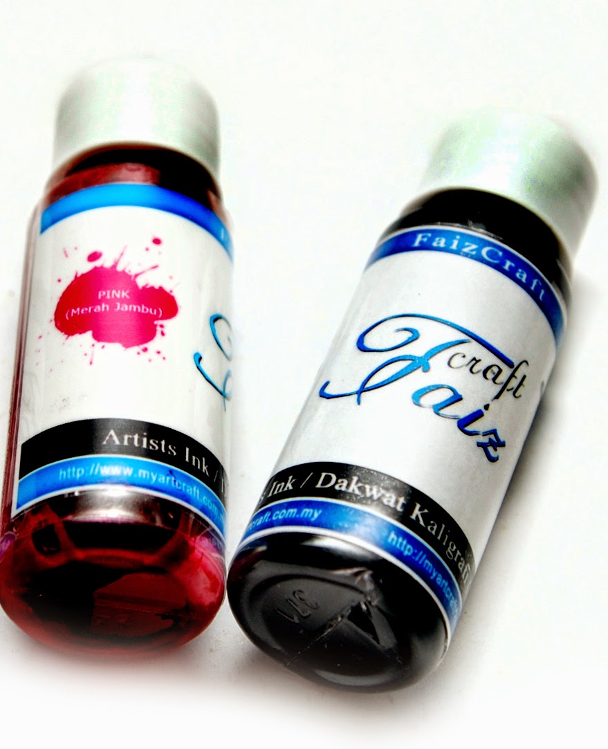 Faiz Craft Calligraphy: ALATAN PENULISAN KHAT : DAKWAT WARNA