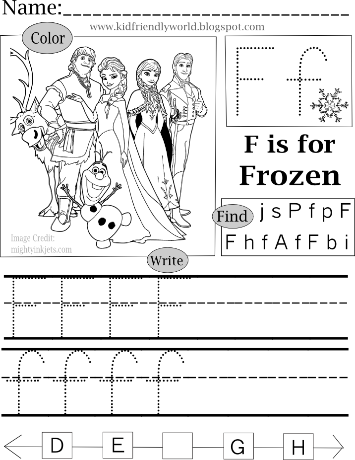 A Kid Friendly World: F is for Frozen