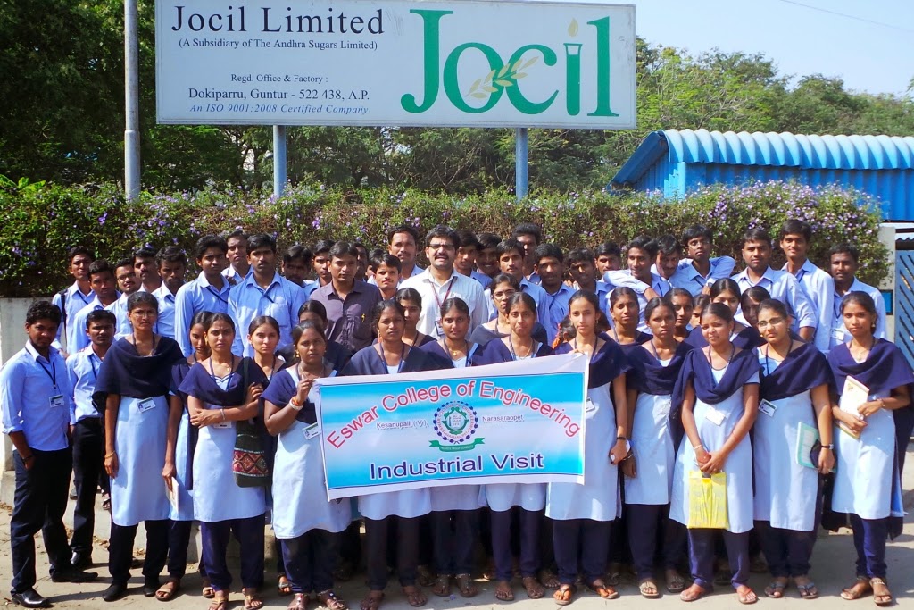 Eswar College of Engineering Blog: JOCIL Industrail Visit