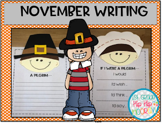 1st Grade Hip Hip Hooray!: November Writing and Craft