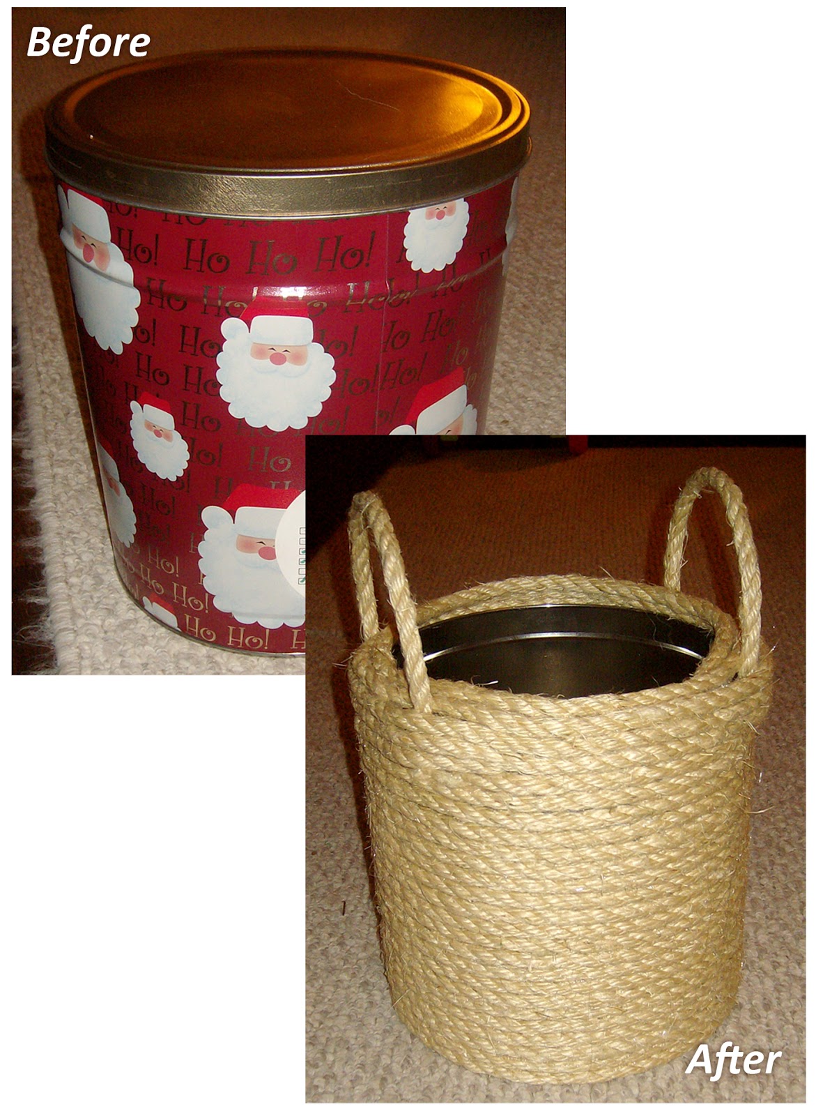 Homemade In The Heartland: DIY: Repurposed Popcorn Tins