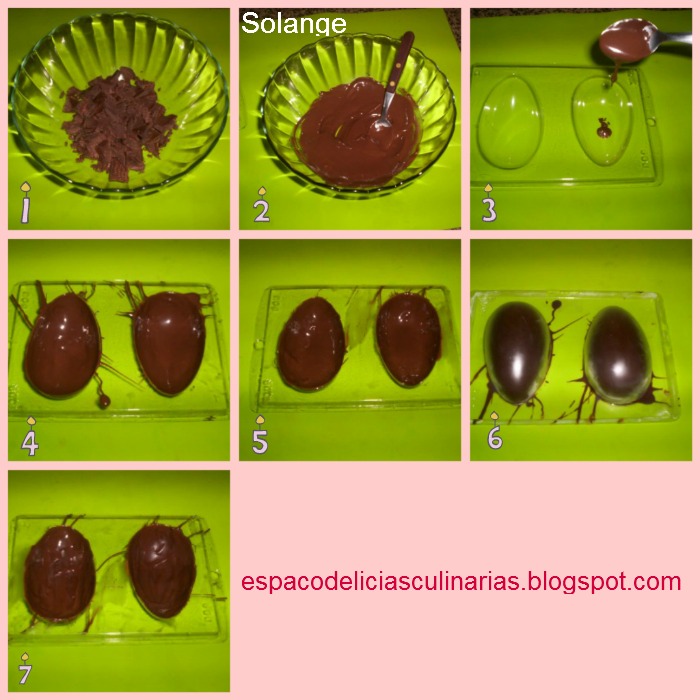 Espaço das delícias culinárias: Ovo de chocolate recheado