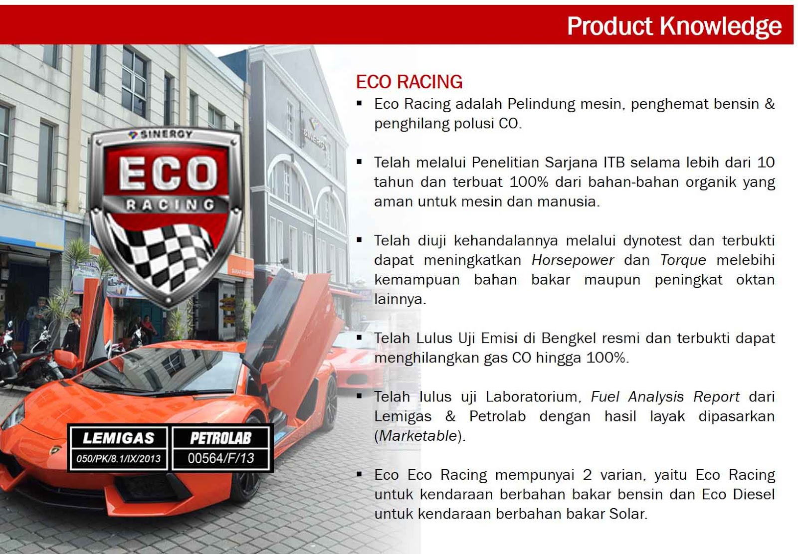 Jual Eco Racing Synergy di Garut - 085842974408 | Jual Eco Racing ...