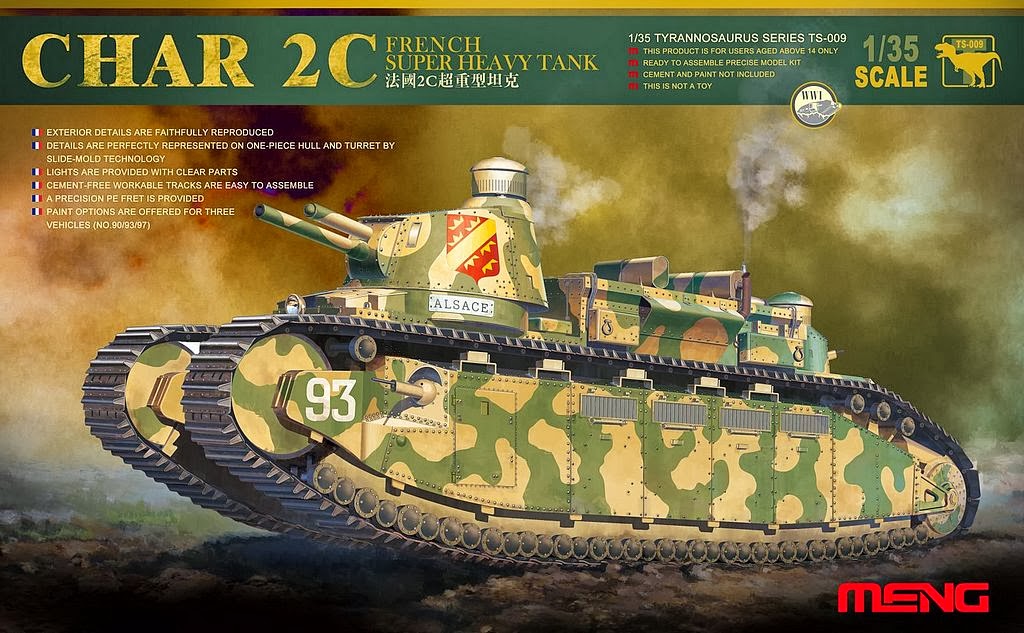 MENG French Super Heavy Tank Char 2C in 1/35 | Webkits Modelismo