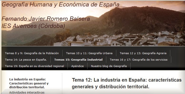 HUMBOLDT: EL SECTOR SECUNDARIO EN ESPAÑA