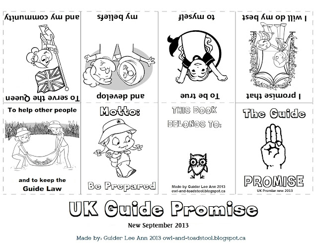 Owl & Toadstool: Girlguiding UK new Promise - Mini books