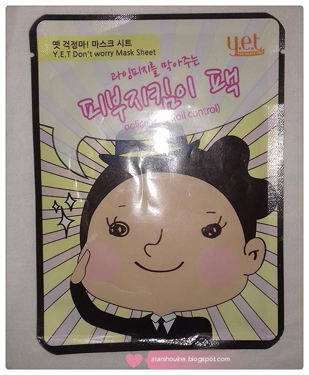 Sweet Asian Style♥: Y.E.T Dont Worry Mask Sheet Police Mask (oil ...